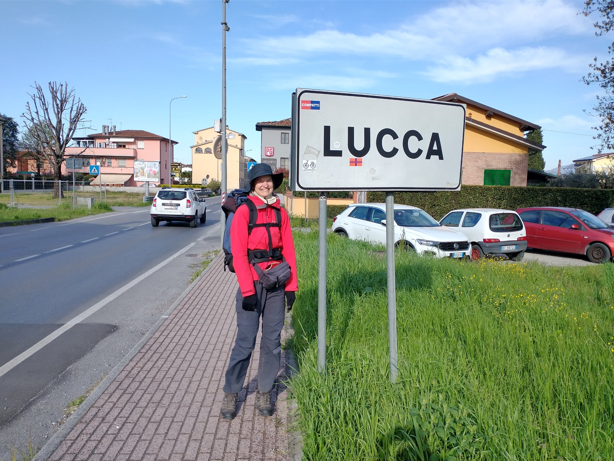 Via Francigena dag 16: Porcari til Lucca og Ponte San Pietro - Vores vandre-blog